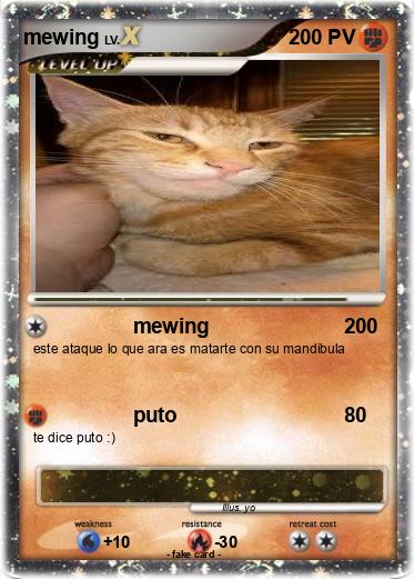 Pokémon mewing 52 52 - mewing - Mi carta pokémon