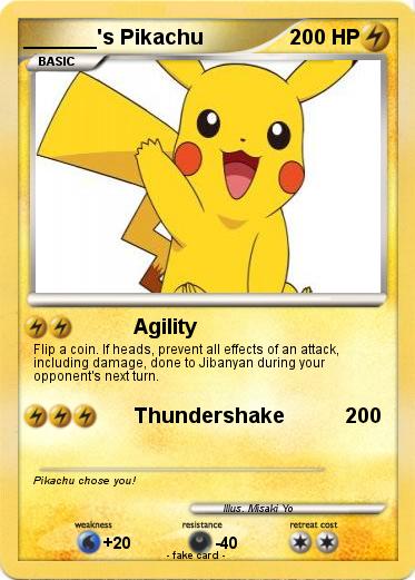 Pokémon s Pikachu 49 49 - Agility - My Pokemon Card