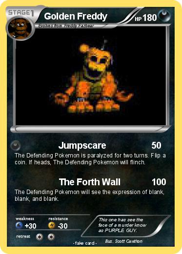 Pokémon Golden Freddy 1044 1044 - Jumpscare - My Pokemon Card