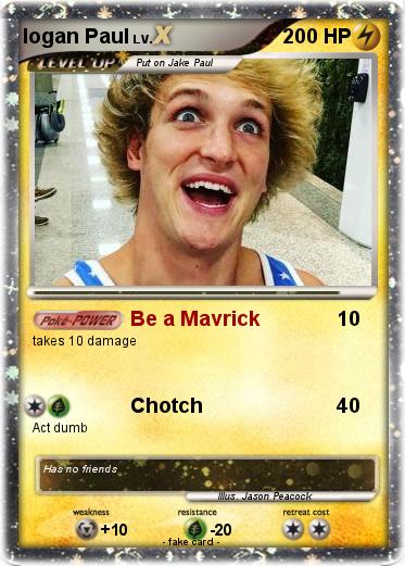Pokémon logan Paul 83 83 - Be a Mavrick - My Pokemon Card
