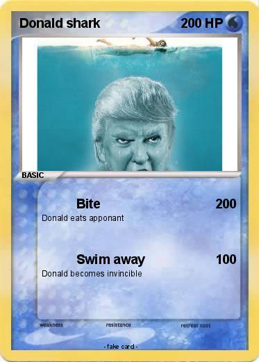 Pokémon Donald shark - Bite - My Pokemon Card
