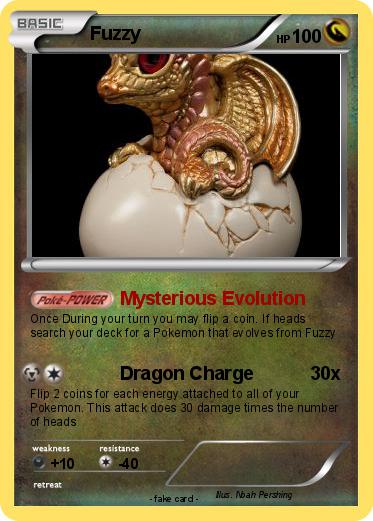 Pokémon Fuzzy 128 128 - Mysterious Evolution - My Pokemon Card