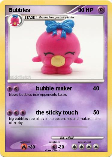 Pokémon Bubbles 172 172 - bubble maker - My Pokemon Card