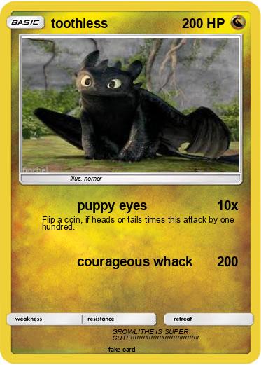 Pokémon toothless 818 818 - puppy eyes - My Pokemon Card