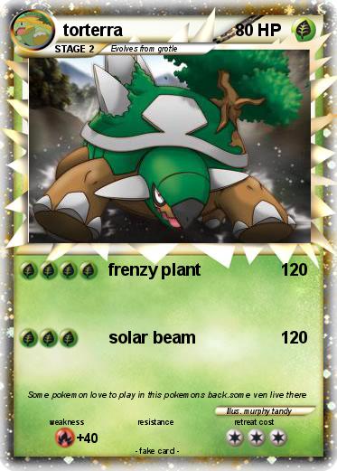 Pokémon torterra 1461 1461 - frenzy plant - My Pokemon Card