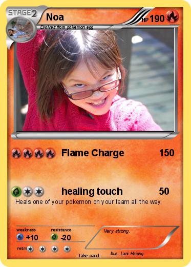 Pokémon Noa 73 73 - Flame Charge - My Pokemon Card