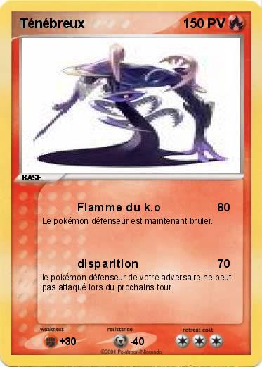 Pokémon Tenebreux - Flamme du k.o - Ma carte Pokémon