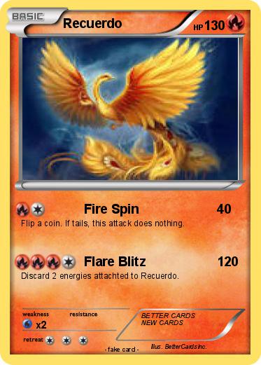 Pokémon Recuerdo - Fire Spin - My Pokemon Card