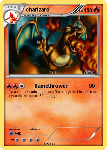 Pokémon charizard 6930 6930 - flamethrower - My Pokemon Card