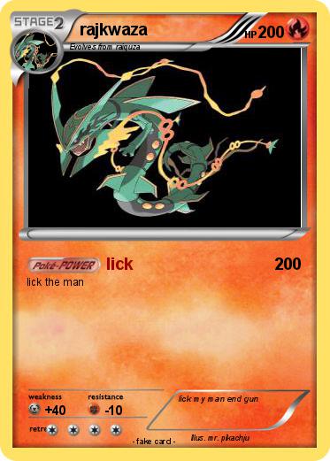 Pokémon rajkwaza - lick - My Pokemon Card