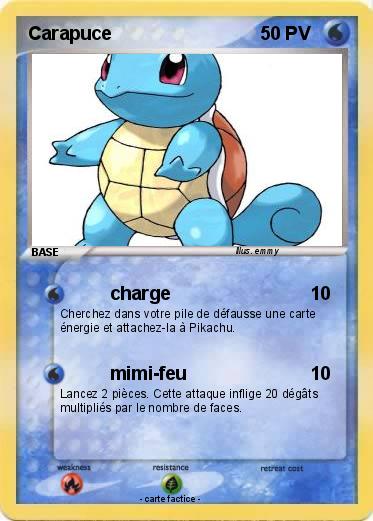 Pokémon Carapuce 91 91 - charge - Ma carte Pokémon