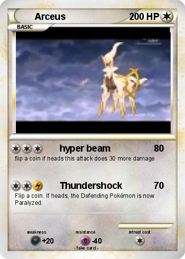 Pokémon Arceus 4270 4270 - hyper beam - My Pokemon Card