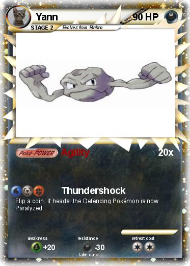 Pokémon Yann 132 132 - Agility - My Pokemon Card