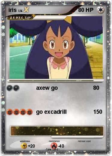 Pokémon iris 102 102 - axew go - My Pokemon Card