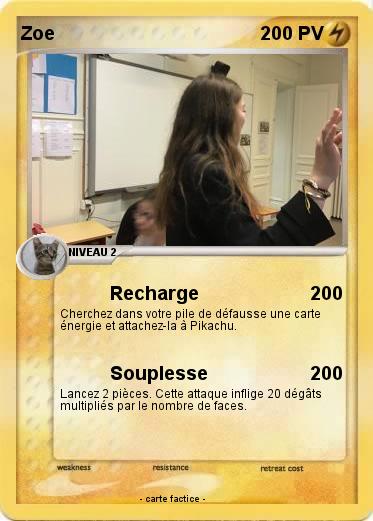 Pokémon Zoe 308 308 - Recharge - Ma carte Pokémon