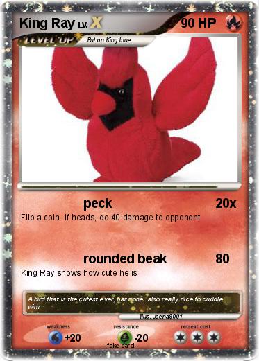 Pokémon King Ray - peck - My Pokemon Card