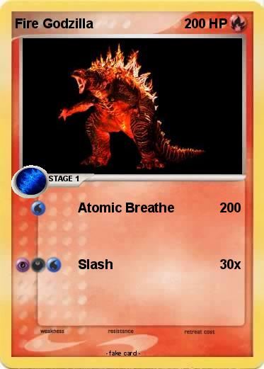 Pokémon Fire Godzilla 22 22 - Atomic Breathe - My Pokemon Card