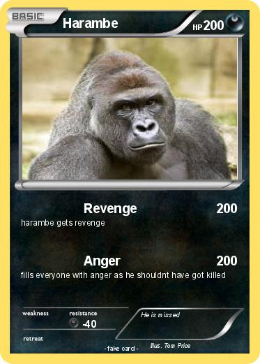 Pokémon Harambe 73 73 - Revenge - My Pokemon Card