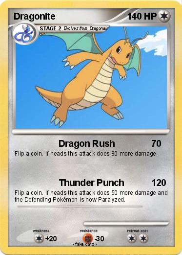 Pokémon Dragonite 543 543 - Dragon Rush - My Pokemon Card