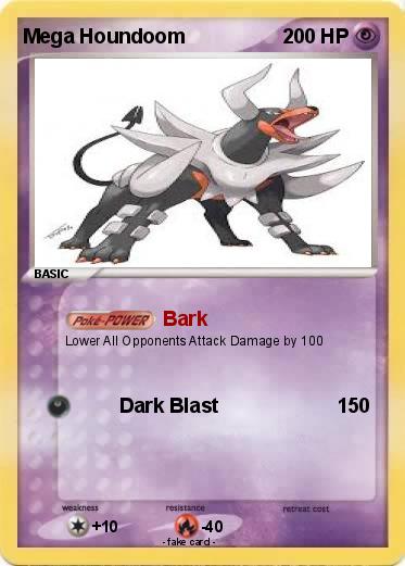 Pokémon Mega Houndoom 54 54 - Bark - My Pokemon Card