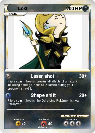 Pokémon Loki 201 201 - Laser shot - My Pokemon Card