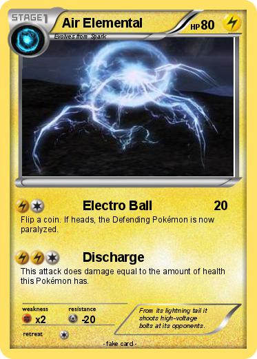 Pokémon Air Elemental 2 2 - Electro Ball - My Pokemon Card