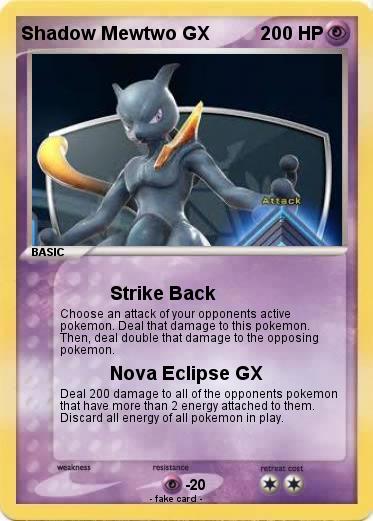 Pokémon Shadow Mewtwo GX 2 2 - Strike Back - My Pokemon Card