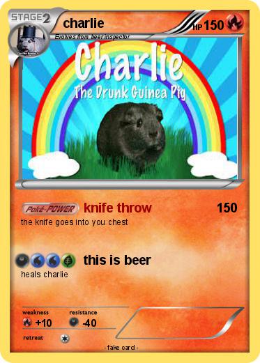 Pokémon charlie 1331 1331 - knife throw - My Pokemon Card