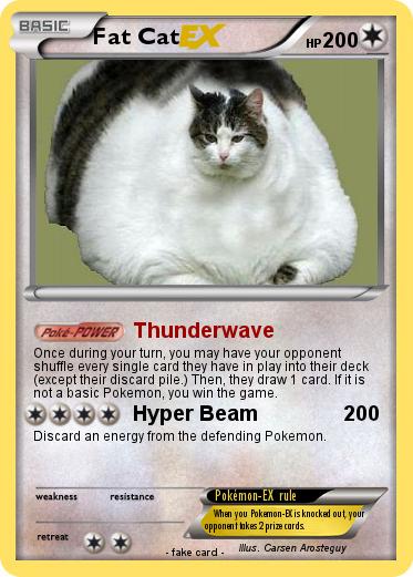 Pokémon Fat Cat 378 378 - Thunderwave - My Pokemon Card