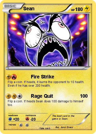 Pokémon Sean 303 303 - Fire Strike - My Pokemon Card