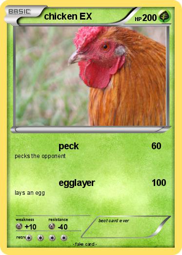 Pokémon chicken EX 1 1 - peck - My Pokemon Card