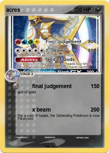 Pokémon acres 4 4 - final judgement - My Pokemon Card