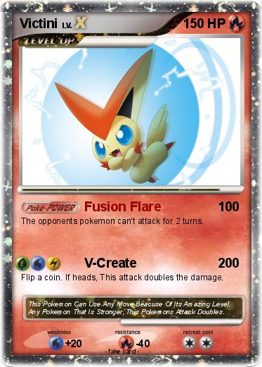 Pokémon Victini 2831 2831 - Fusion Flare - My Pokemon Card