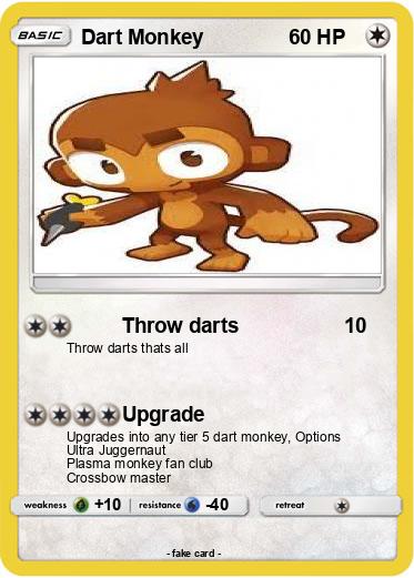 Pokémon Dart Monkey 86 86 - Throw darts - My Pokemon Card