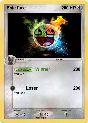 Pokémon Epic face 1550 1550 - Winner - My Pokemon Card