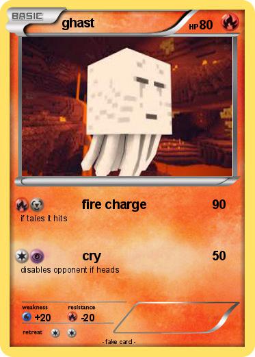 Pokémon ghast 427 427 - fire charge - My Pokemon Card