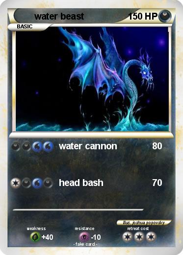 Pokémon water beast - water cannon - My Pokemon Card