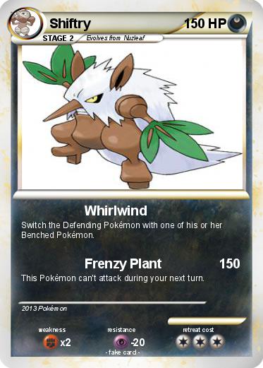 Pokémon Shiftry 41 41 - Whirlwind - My Pokemon Card