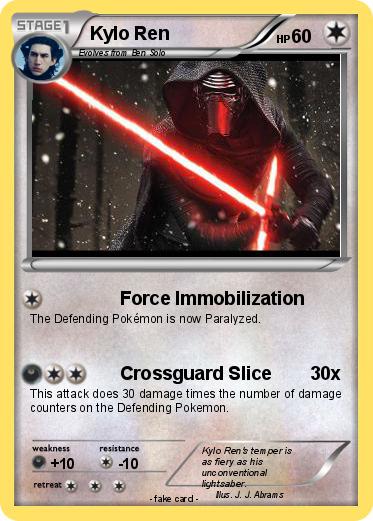 Pokémon Kylo Ren 195 195 - Force Immobilization - My Pokemon Card