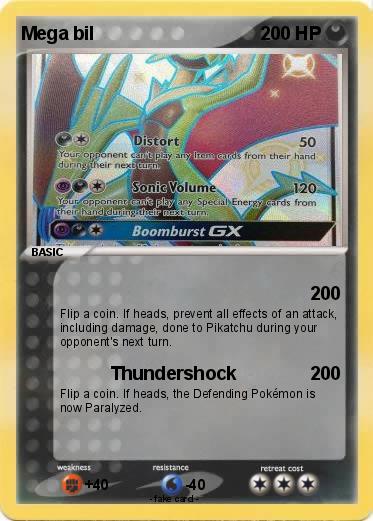 Pokémon Mega bil - Thundershock - My Pokemon Card
