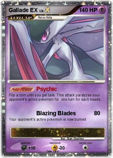 Pokémon Gallade EX 22 22 - Psychic - My Pokemon Card