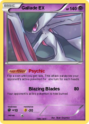 Pokémon Gallade EX 21 21 - Psychic - My Pokemon Card