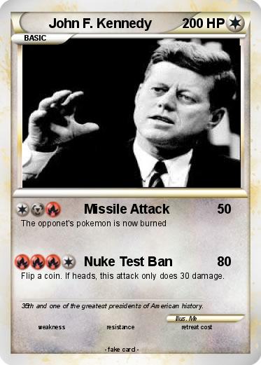 Pokémon John F Kennedy 8 8 - Missile Attack - My Pokemon Card