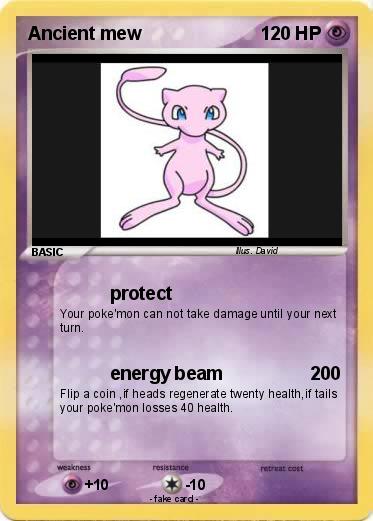 Pokémon Ancient mew 230 230 - protect - My Pokemon Card