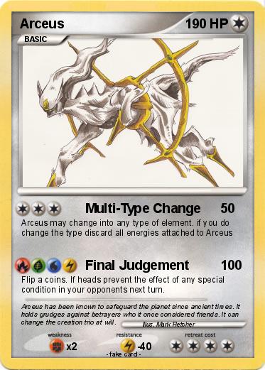 Pokémon Arceus 8502 8502 - Multi-Type Change - My Pokemon Card