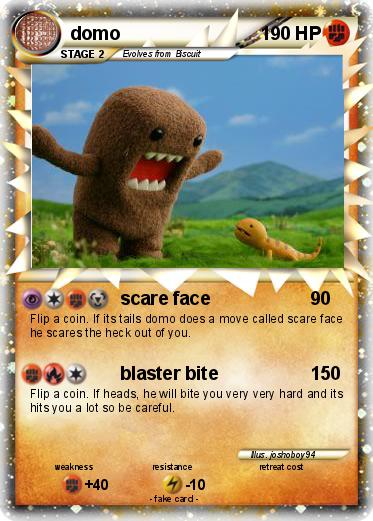 Pokémon domo 821 821 - scare face - My Pokemon Card