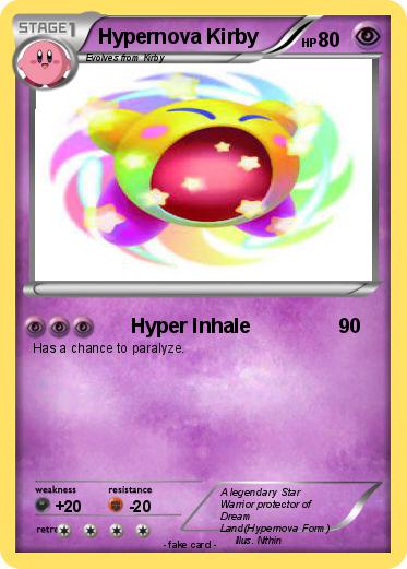 Pokémon Hypernova Kirby 19 19 - Hyper Inhale - My Pokemon Card