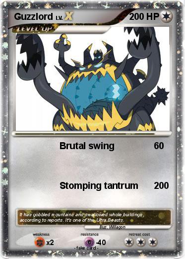 Pokémon Guzzlord 8 8 - Brutal swing - My Pokemon Card