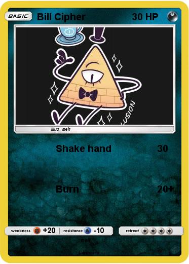Pokémon Bill Cipher 520 520 - Shake hand - My Pokemon Card