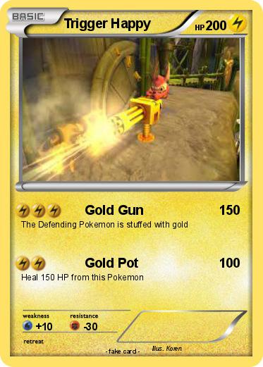 Pokémon Trigger Happy 332 332 - Gold Gun - My Pokemon Card